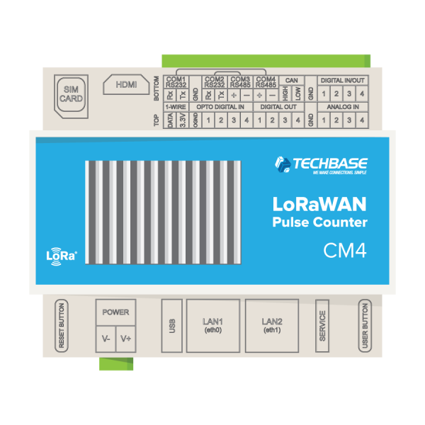 LoRaWAN Pulse Counter with 1-Wire Interface